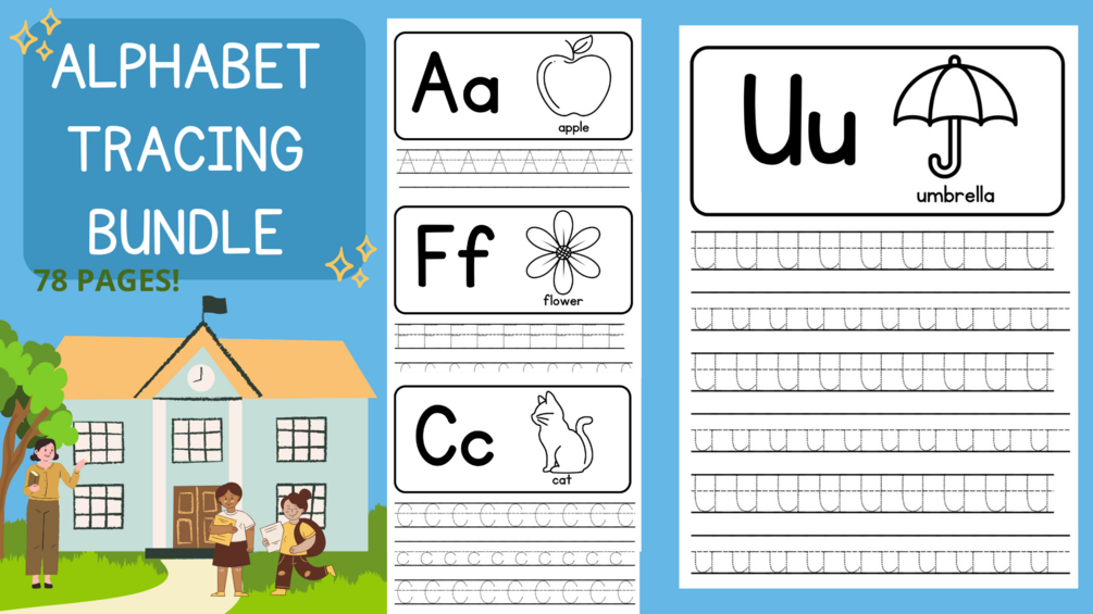 Alphabet Tracing Bundle (78 pages!)