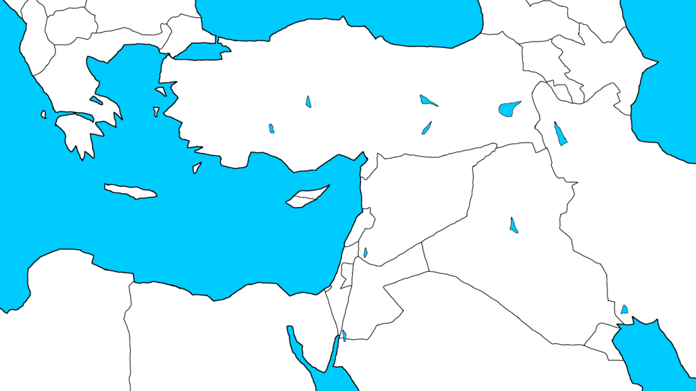 Middle East Map 4k