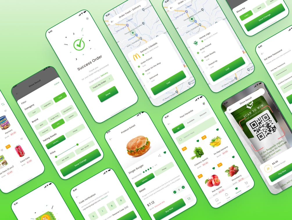 Grocery App UI Kit - Figma Template