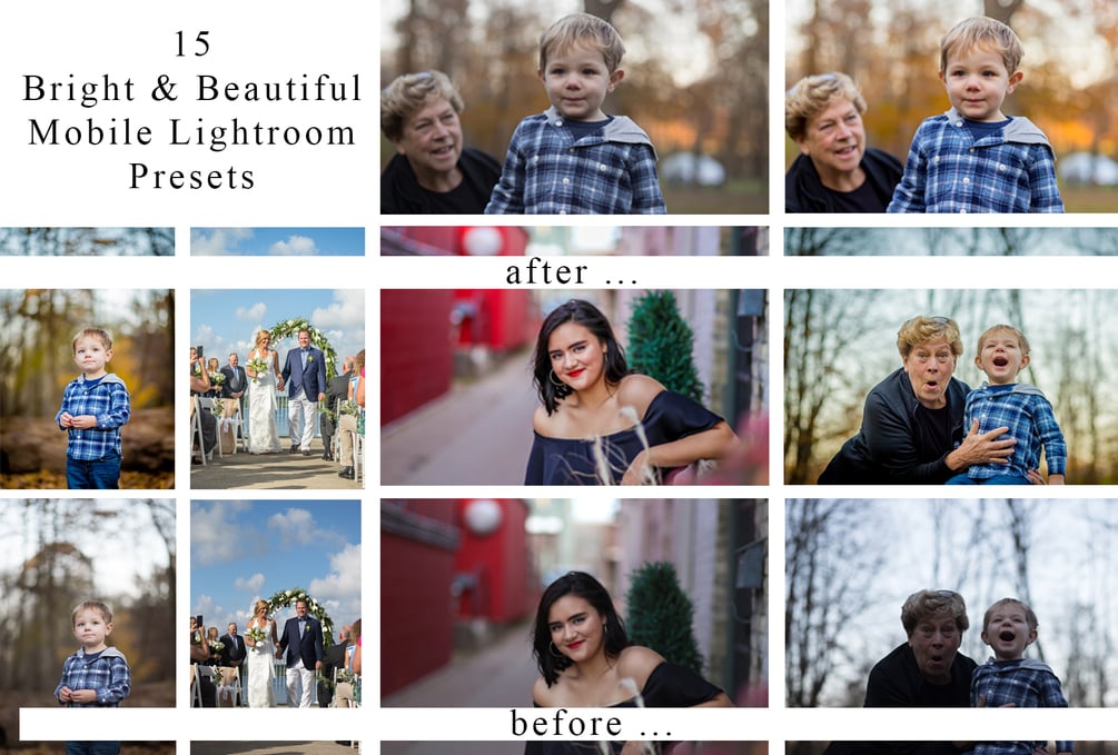 Bright & Beautiful Mobile Lightroom Presets
