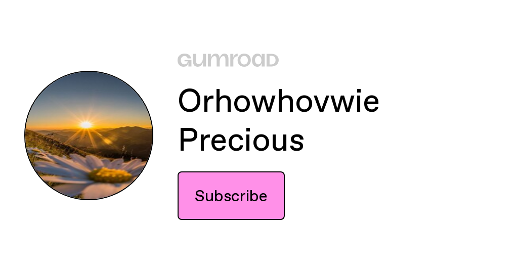 Orhowhovwie Precious