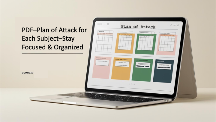 Plan of Attack for Each Subject—Stay Focused & Organized