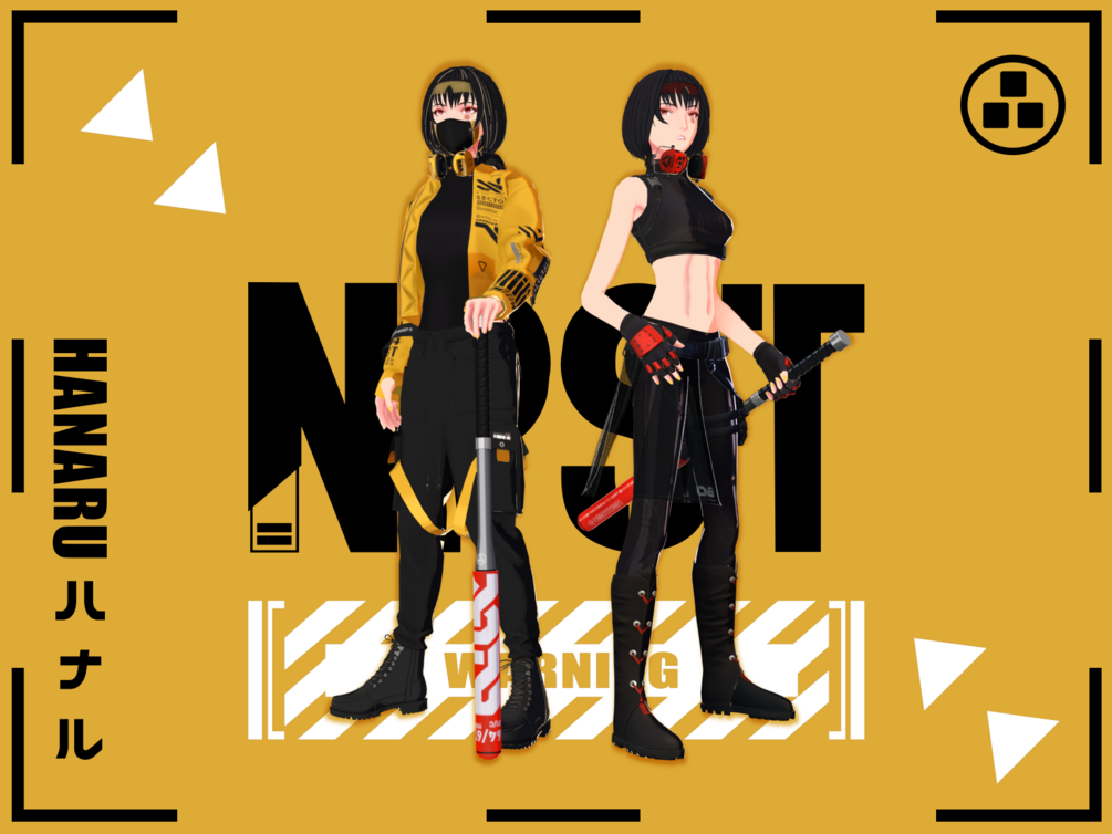 Original 3D model Hanaru(ハナル) V2.2(Runner update)!