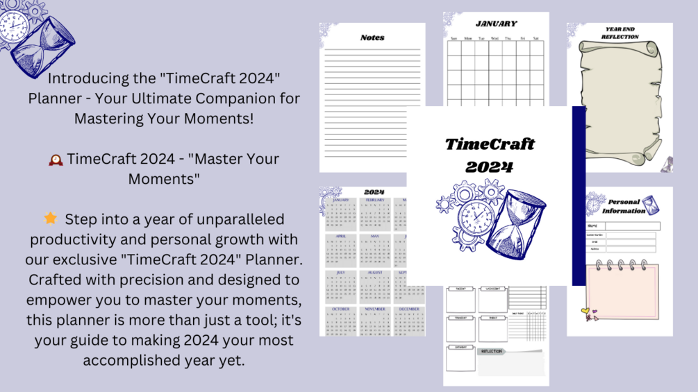 TimeCraft 2024- 2024 Digital Planner