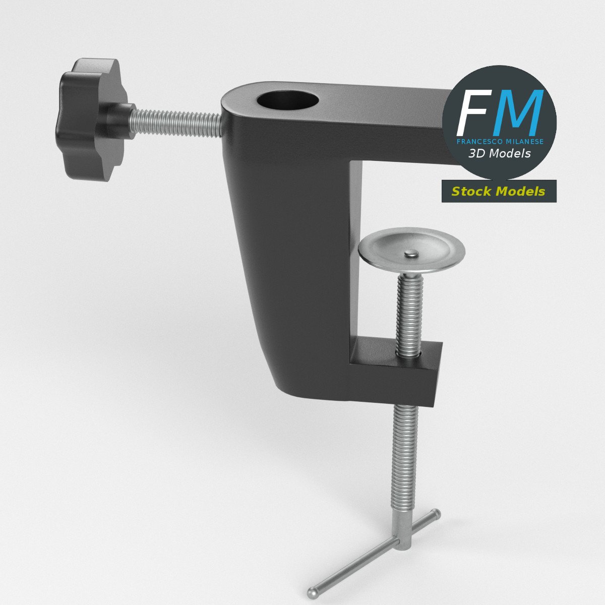 3D MODEL - Clamp for desktop lamp 2