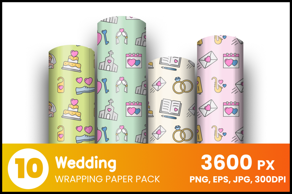 Wedding 10 Wrapping Paper