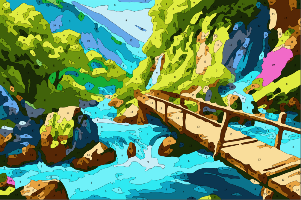 Wild River Color by Number