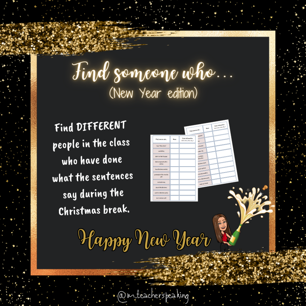 Find someone who (New Year's edition)