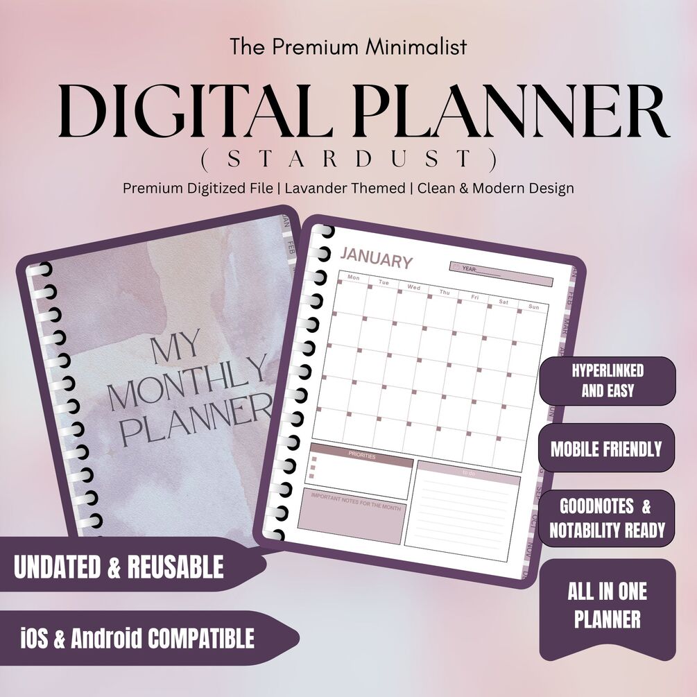 Stardust Digital Planner, iOS & Android Compatible, GoodNotes and ...