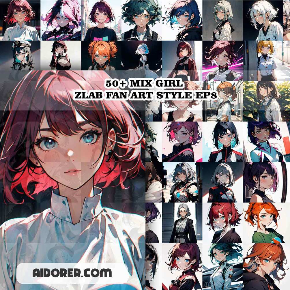 50+ MIX GIRL ZLAB FAN ART STYLE EP8