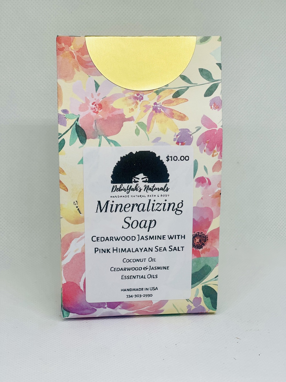 Cedarwood Jasmine Mineral Soap with Pink Himalayan Sea Salt