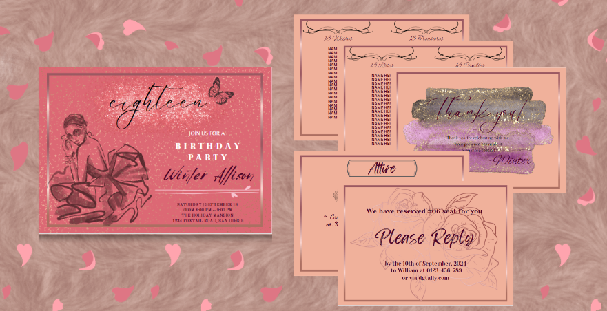 Debut Invitation Template