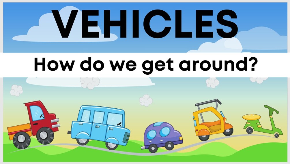 Vehicles PowerPoint | Engaging Lesson for Elementary Students /ESL Students