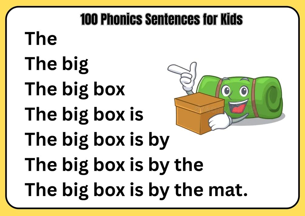 100 Phonics Sentences for Kids