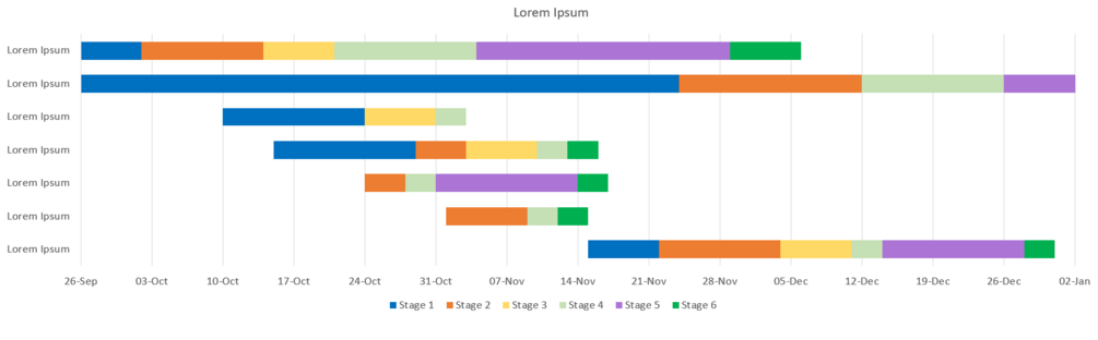 Simple, yet awesome fully dynamic Gantt Chart in excel
