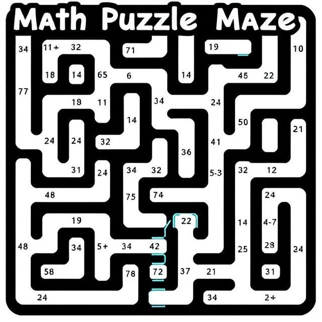 Math Puzzle Maze