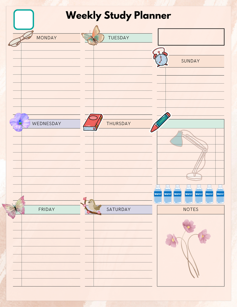 Weekly Study Planner