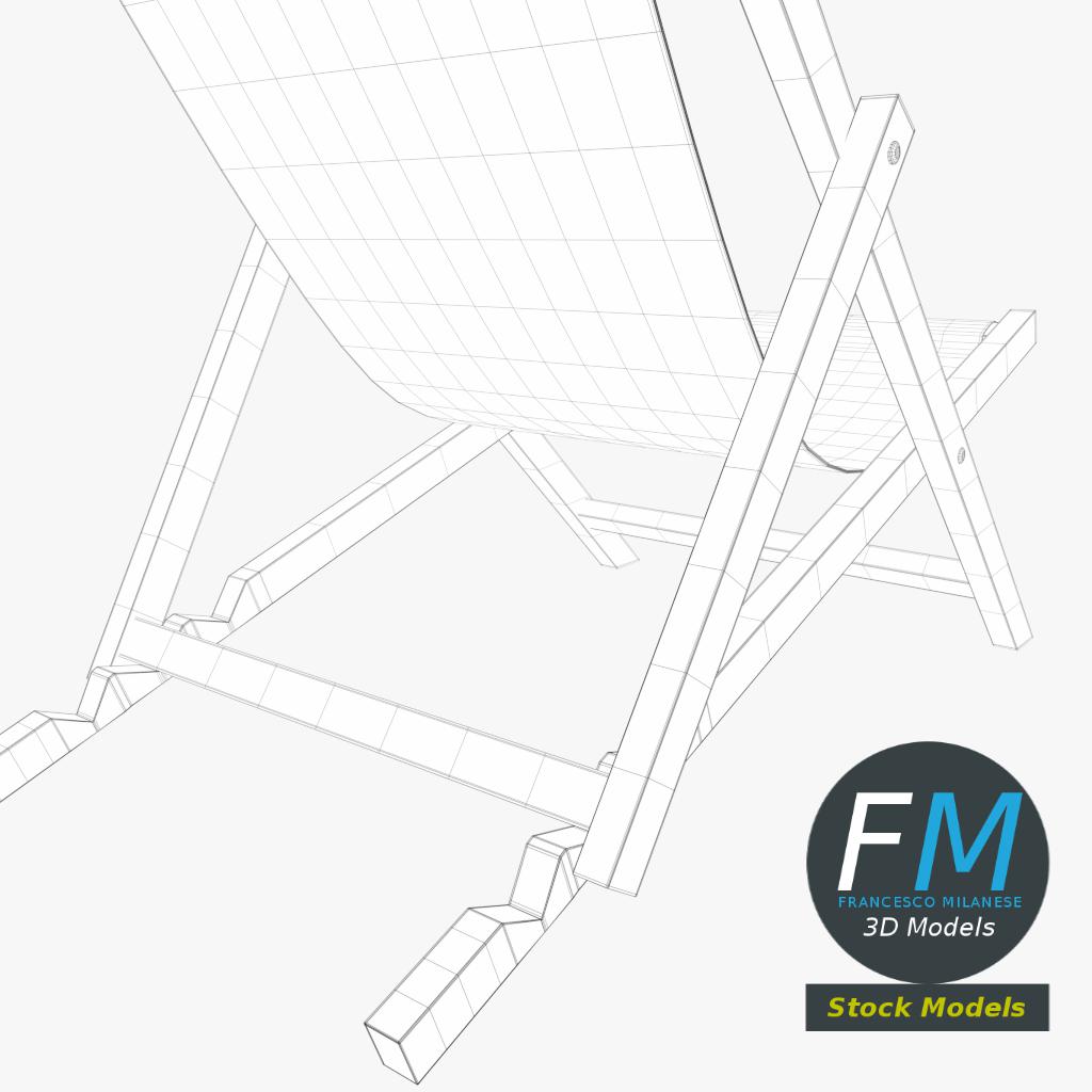 3D MODEL - Beach chair