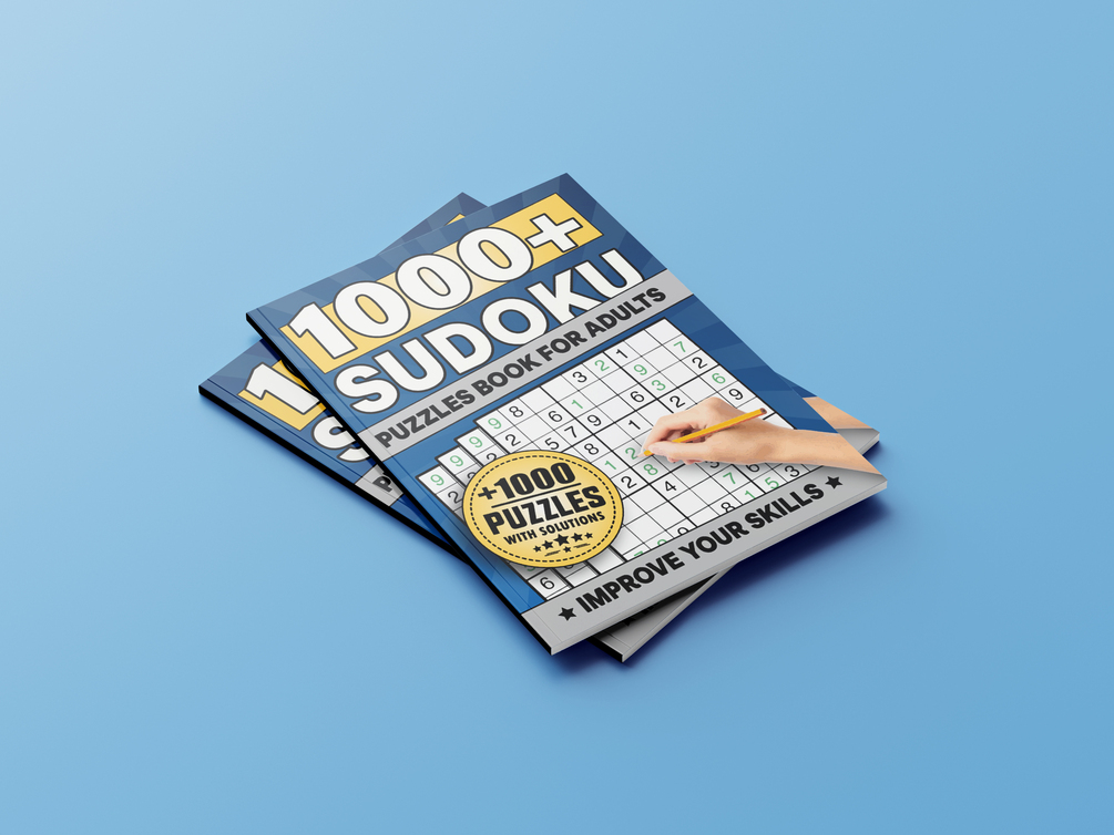 1000+ Sudoku Puzzles Book for Adults – Easy to Hard Levels with Solutions