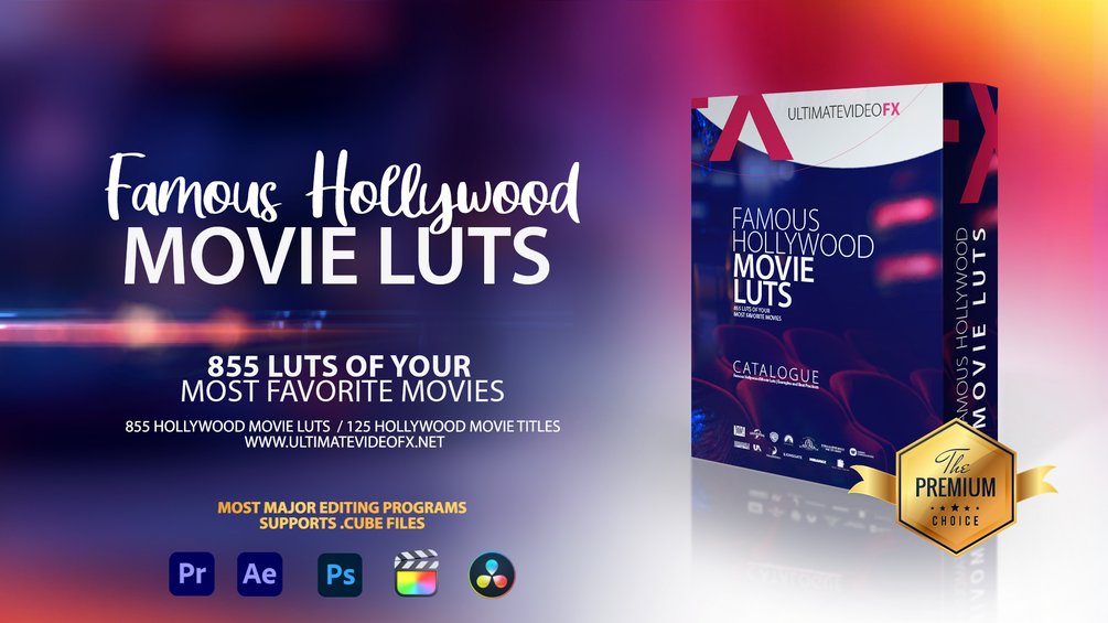 FAMOUS HOLLYWOOD MOVIE LUTS