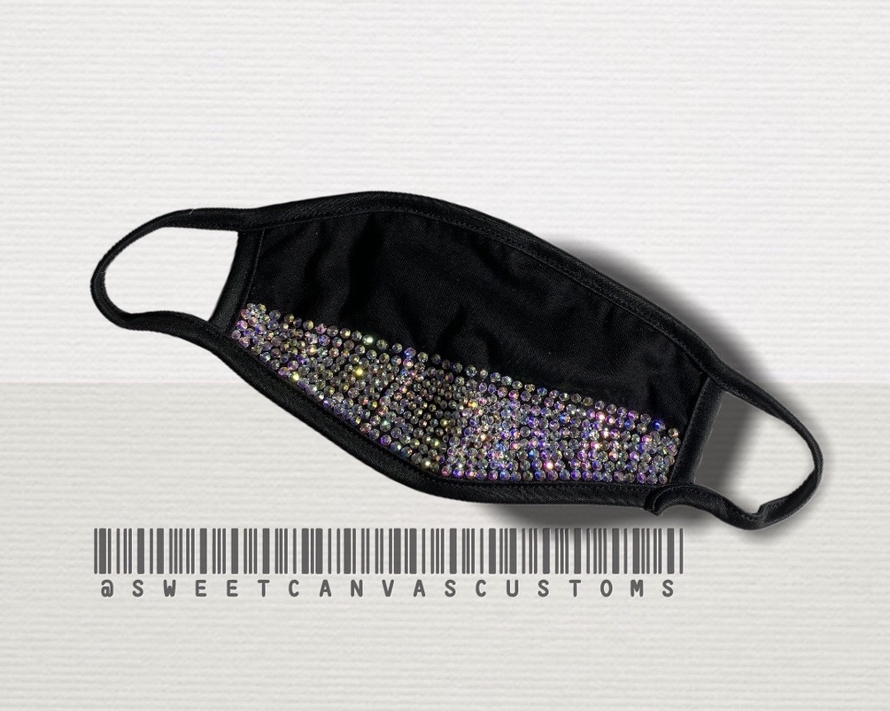 1/2 Embellished Face Mask
