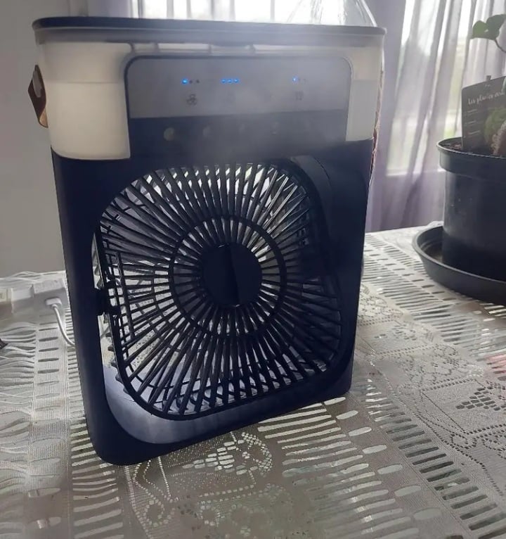 Portable ice fan