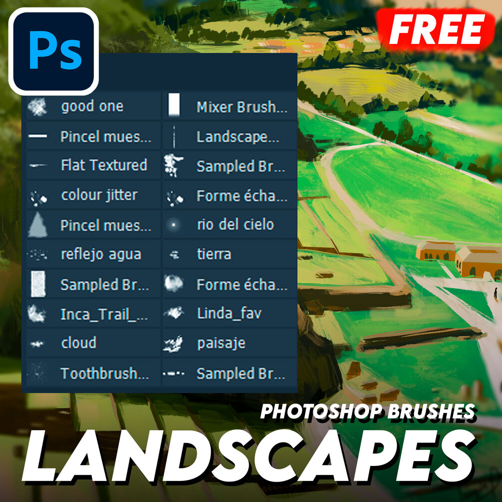 Joaquin Landscape Photoshop Brushes