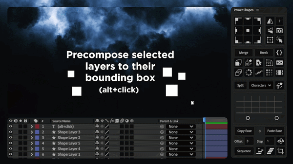 Power Shapes | After Effects Script