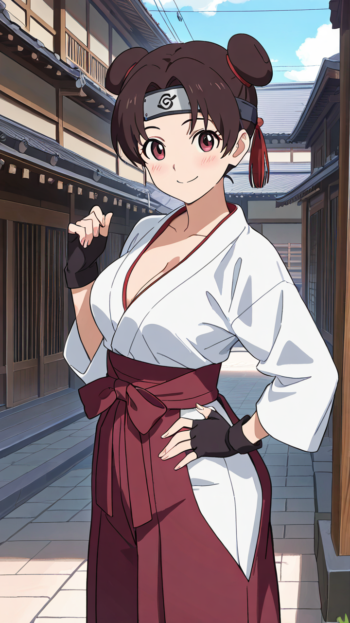 Tenten's Fierce New Look – Ready for Action!