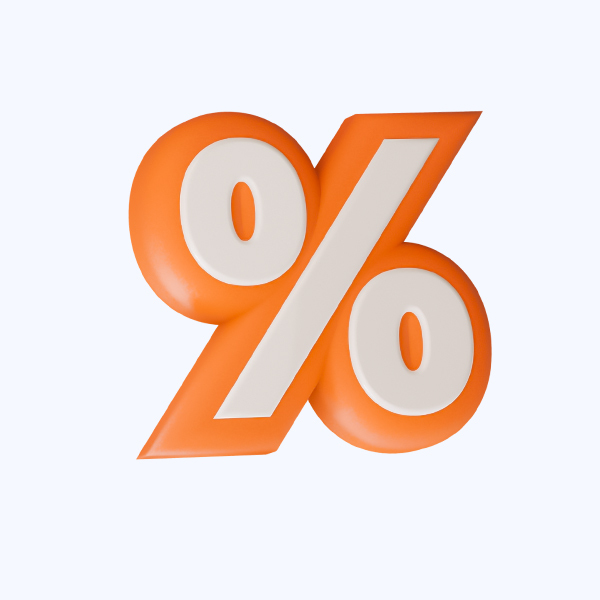 3D icon Sale percent - premium