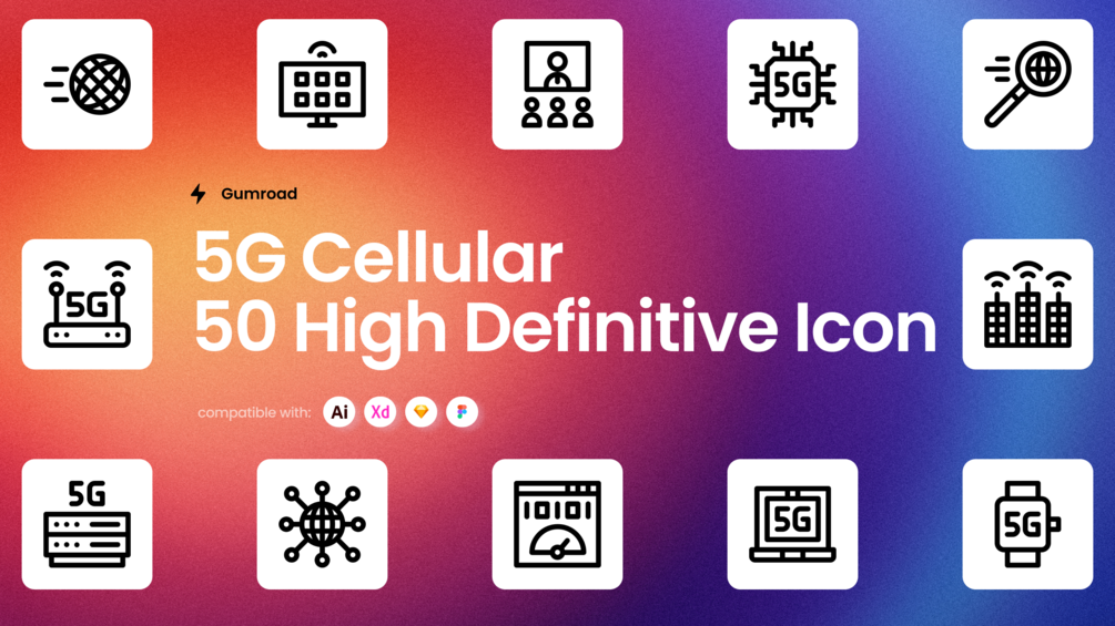 5G Cellular Icon