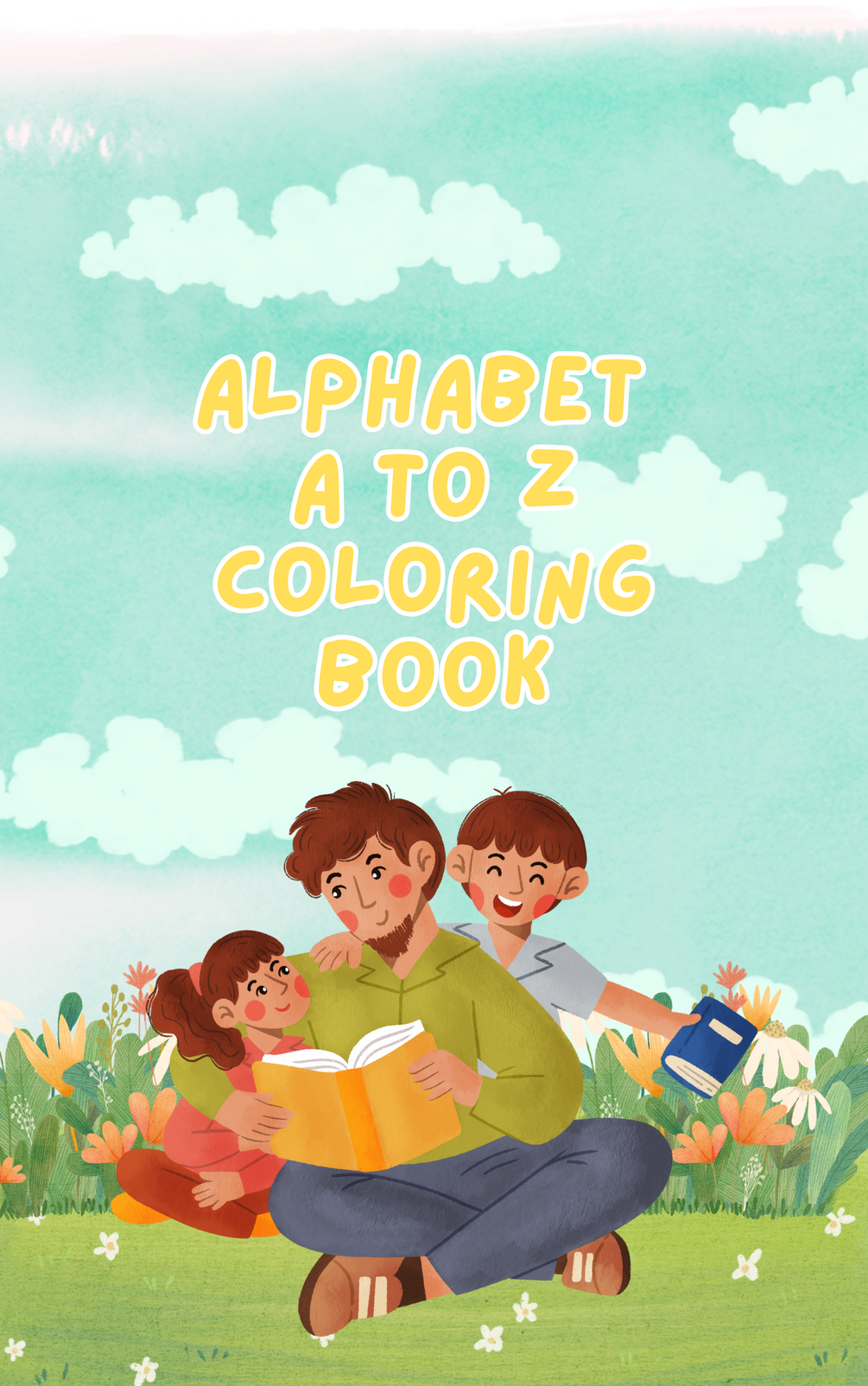 Alphabet A to Z coloring book|27page