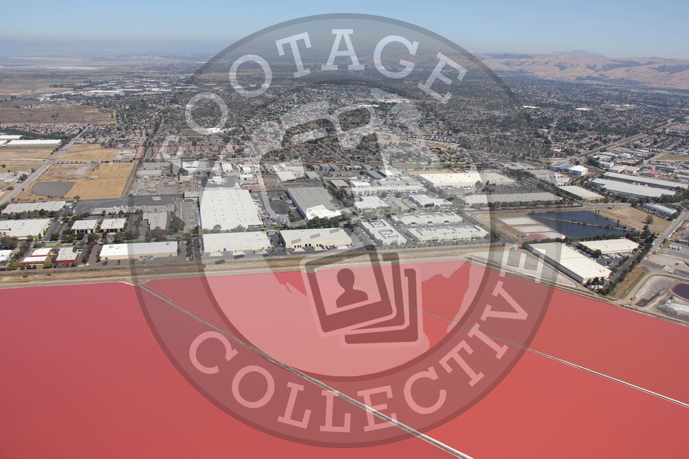 Aerial View of Red Marsh and Buildings 3