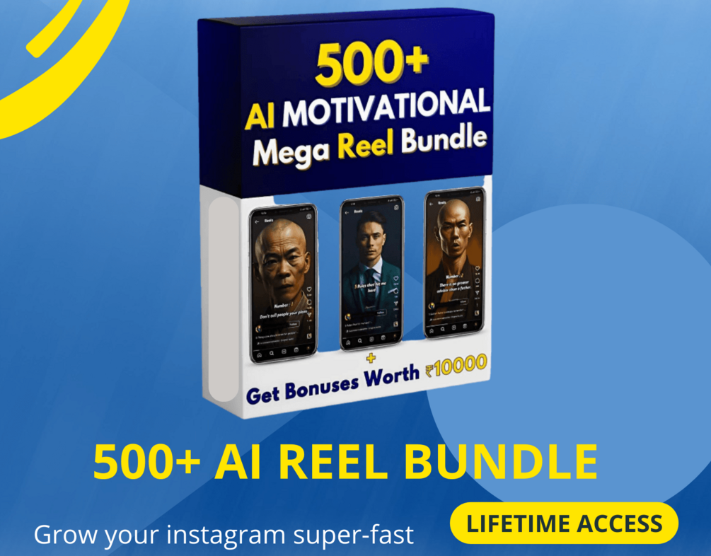 Get the Ultimate 500+ Viral AI Avatars Motivational Reels Copyright FREE