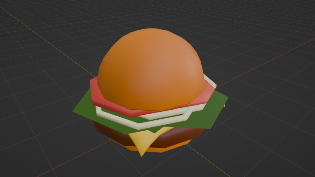 3D assets - BURGERS - low poly pack