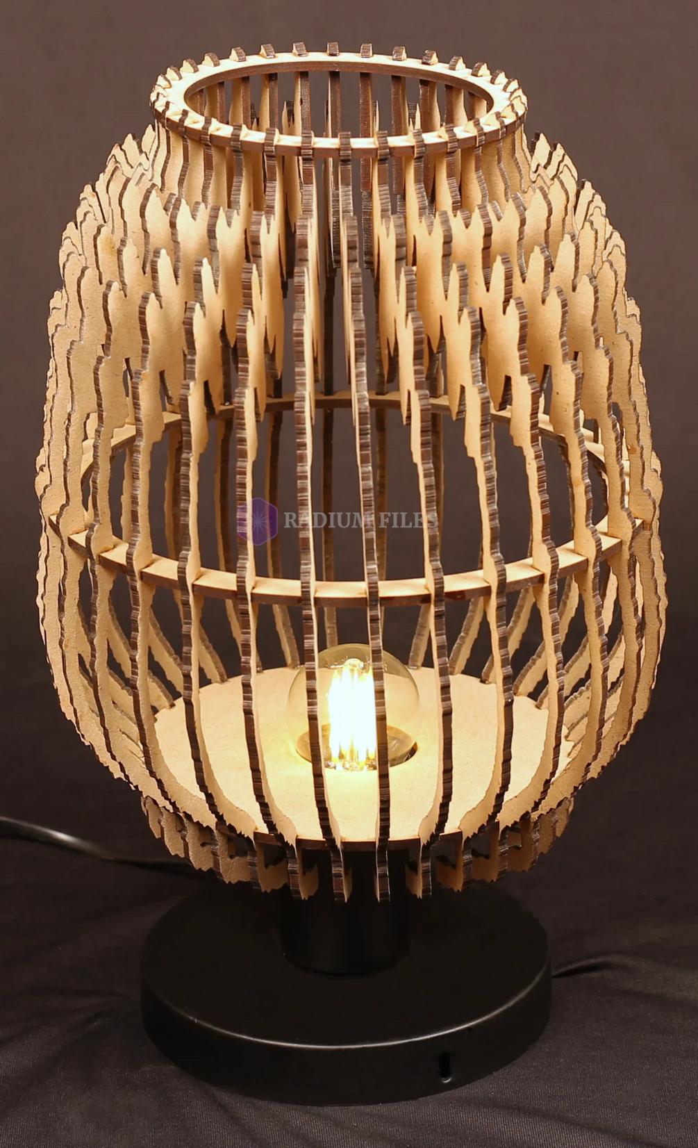Eternal Flame Lampshade – SVG DXF STL Files for Laser Cutting & 3D ...