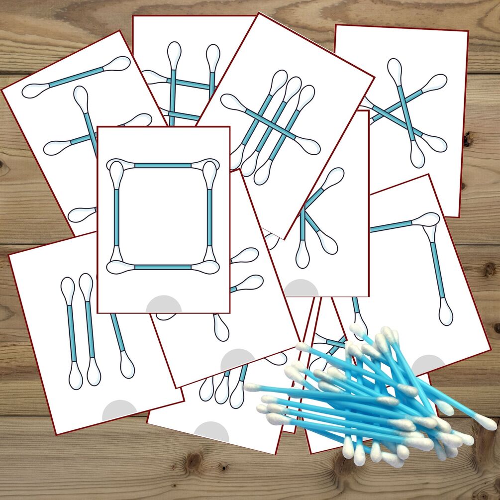 Fine Motor Activities with Q-tip For Preschool and Kindergarten Kids