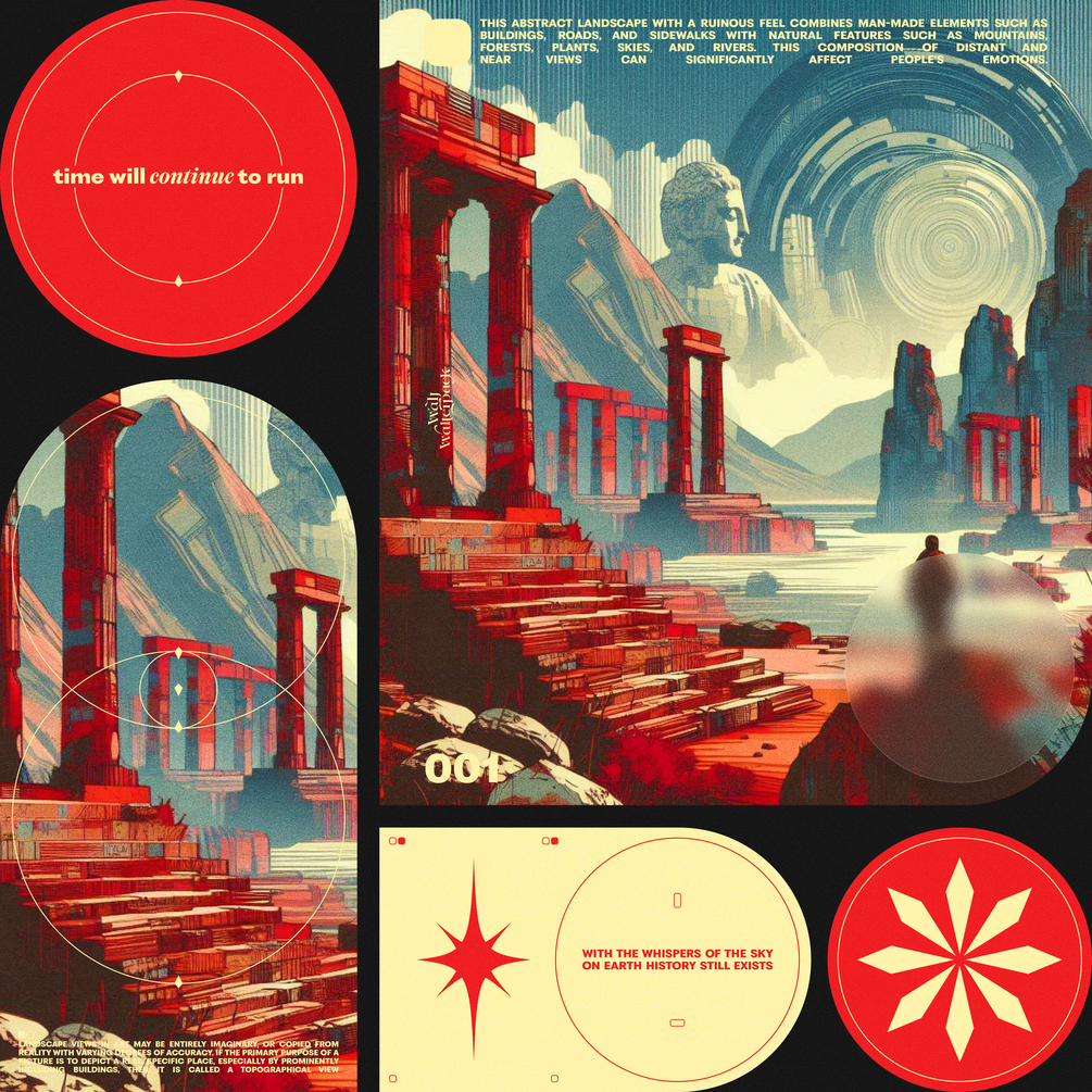 Time Will Continue to Run - Premium Vector Assets and Digital Art Print