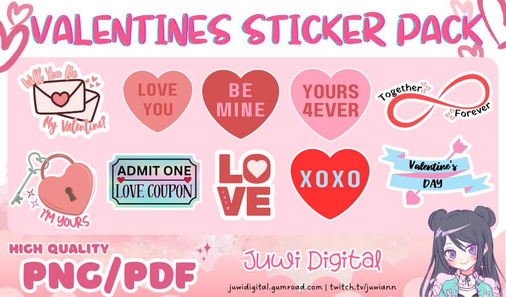 Valentines Sticker Pack