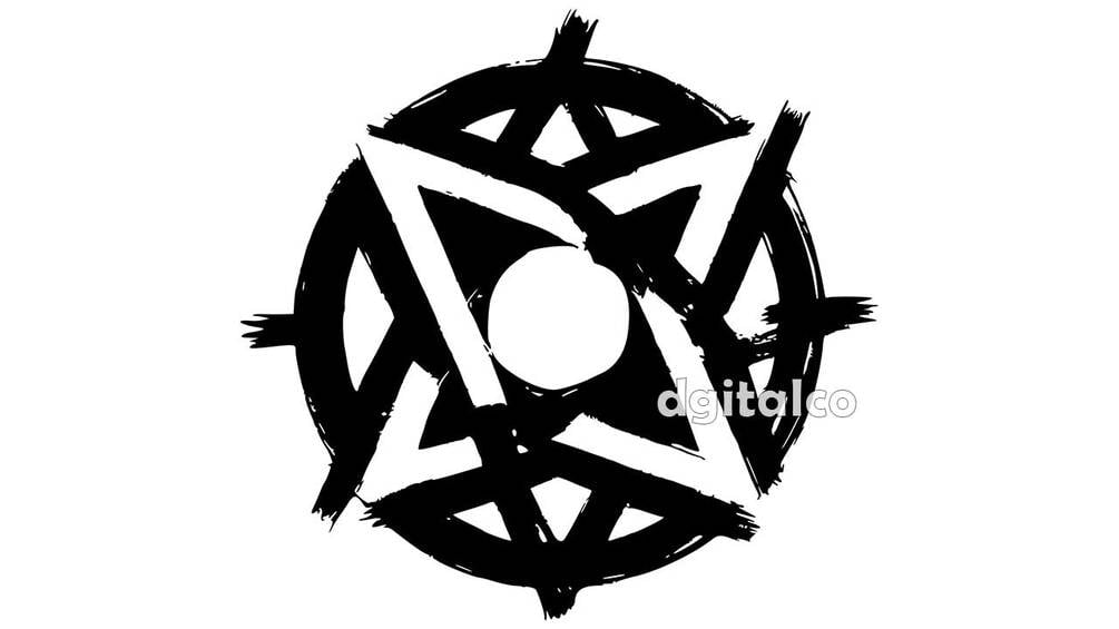 Punk Rock Circular Symbol Vector