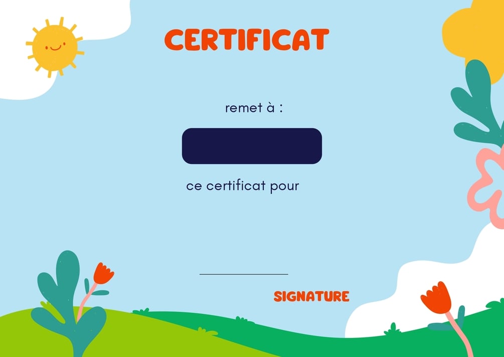Certificat de Réussite pour enfant à Télécharger et Imprimer - Le Choix ...