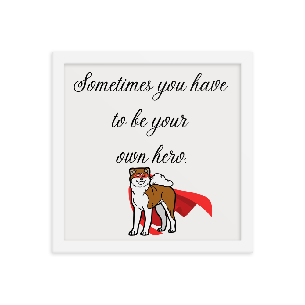 Framed Poster, 12x12" / 30x30cm