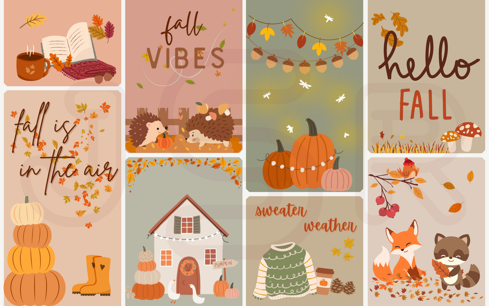 'Hello Fall' desktop wallpaper