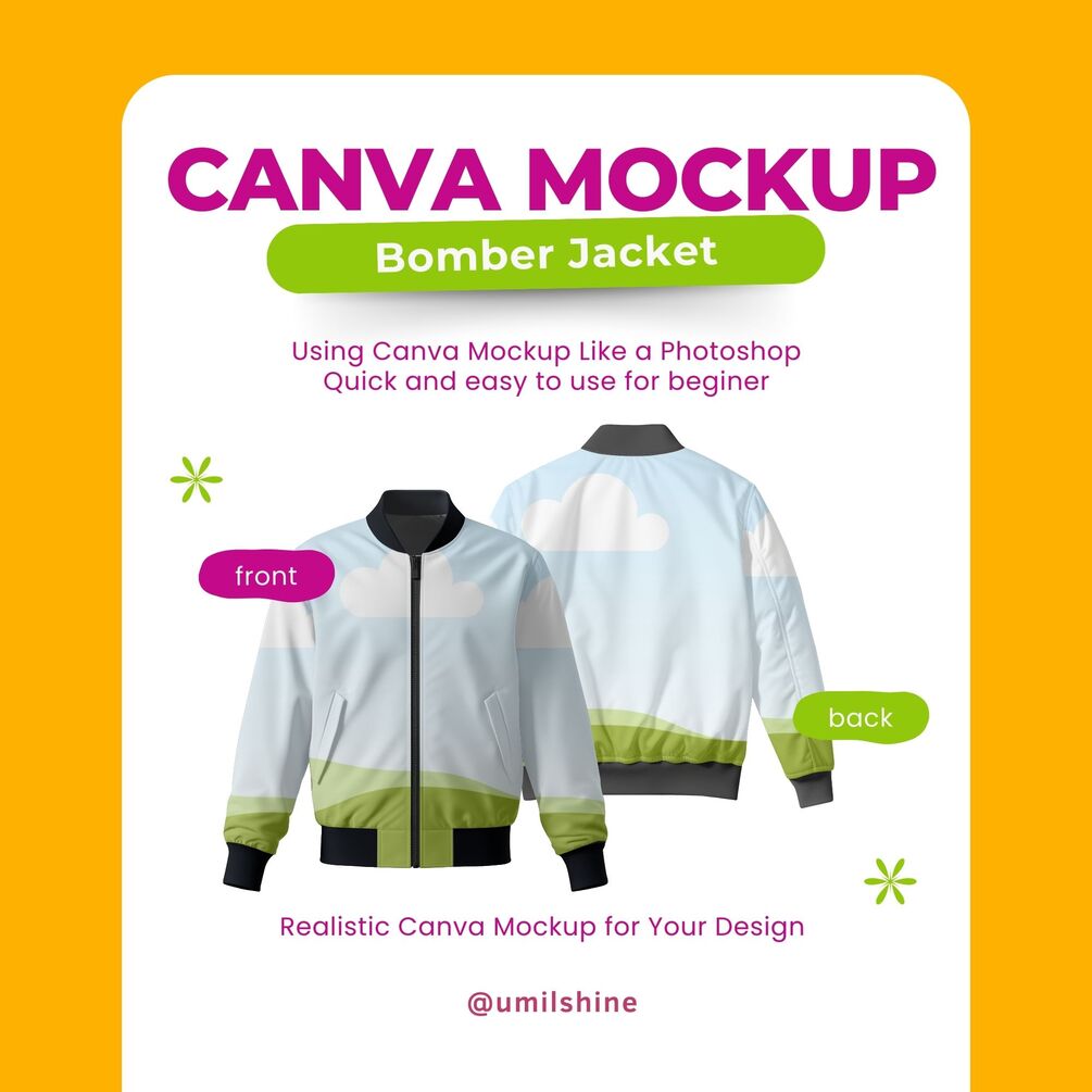 CANVA MOCKUP BOMBER JACKET by Shine Visual Studio