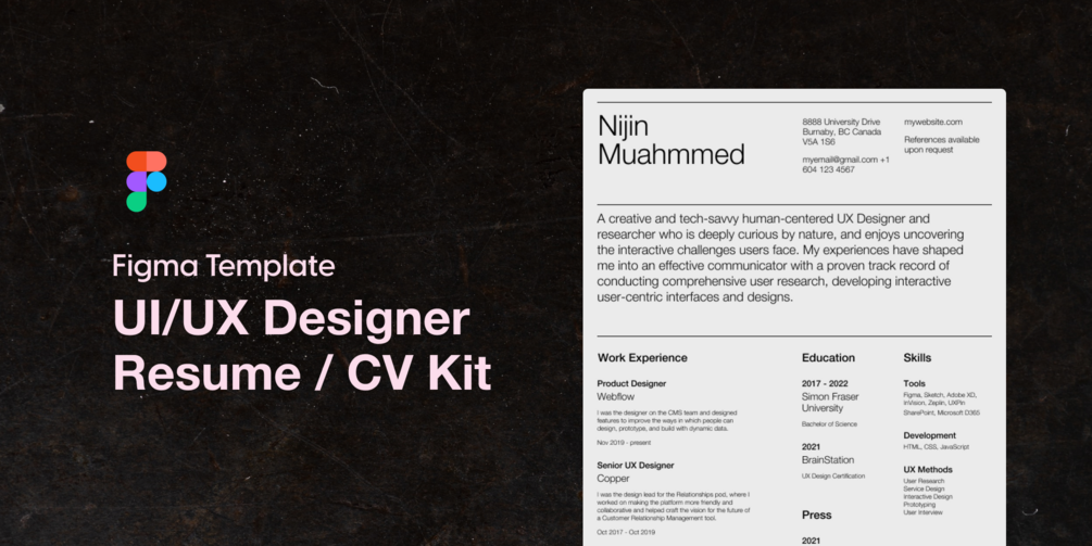Designer Resume (Figma Template)