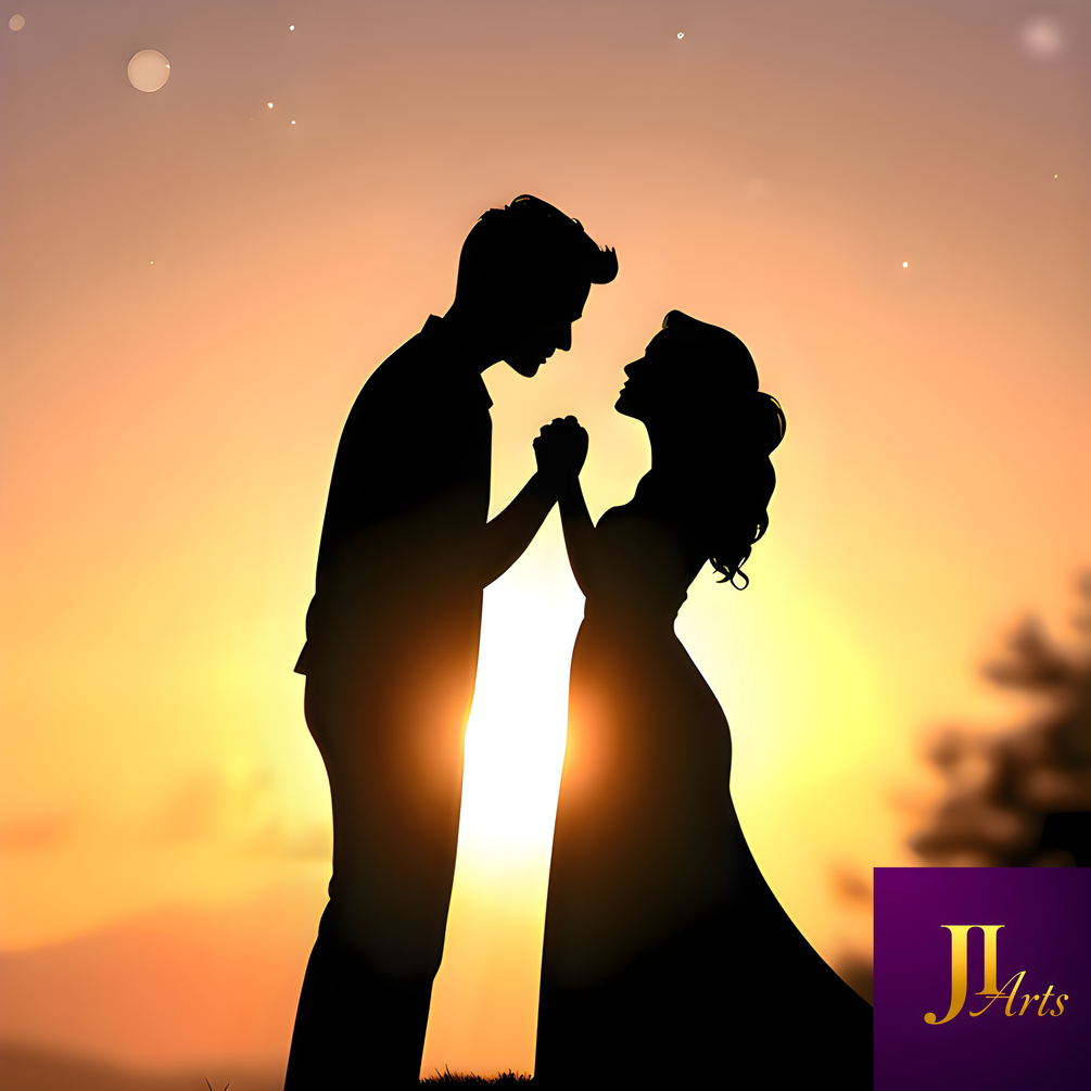 Shadow Couple Art- Digital Printable Images for Wallpapers, Home Décor ...