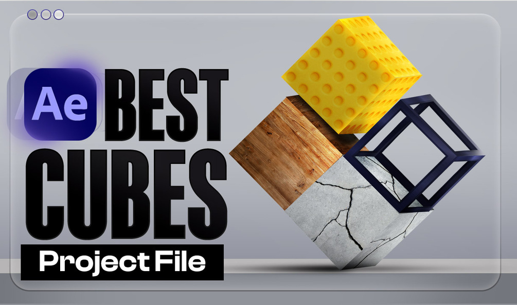 3D Cubes After Effets Project File Download