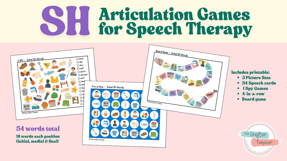 SH Articulation Games for Speech Therapy