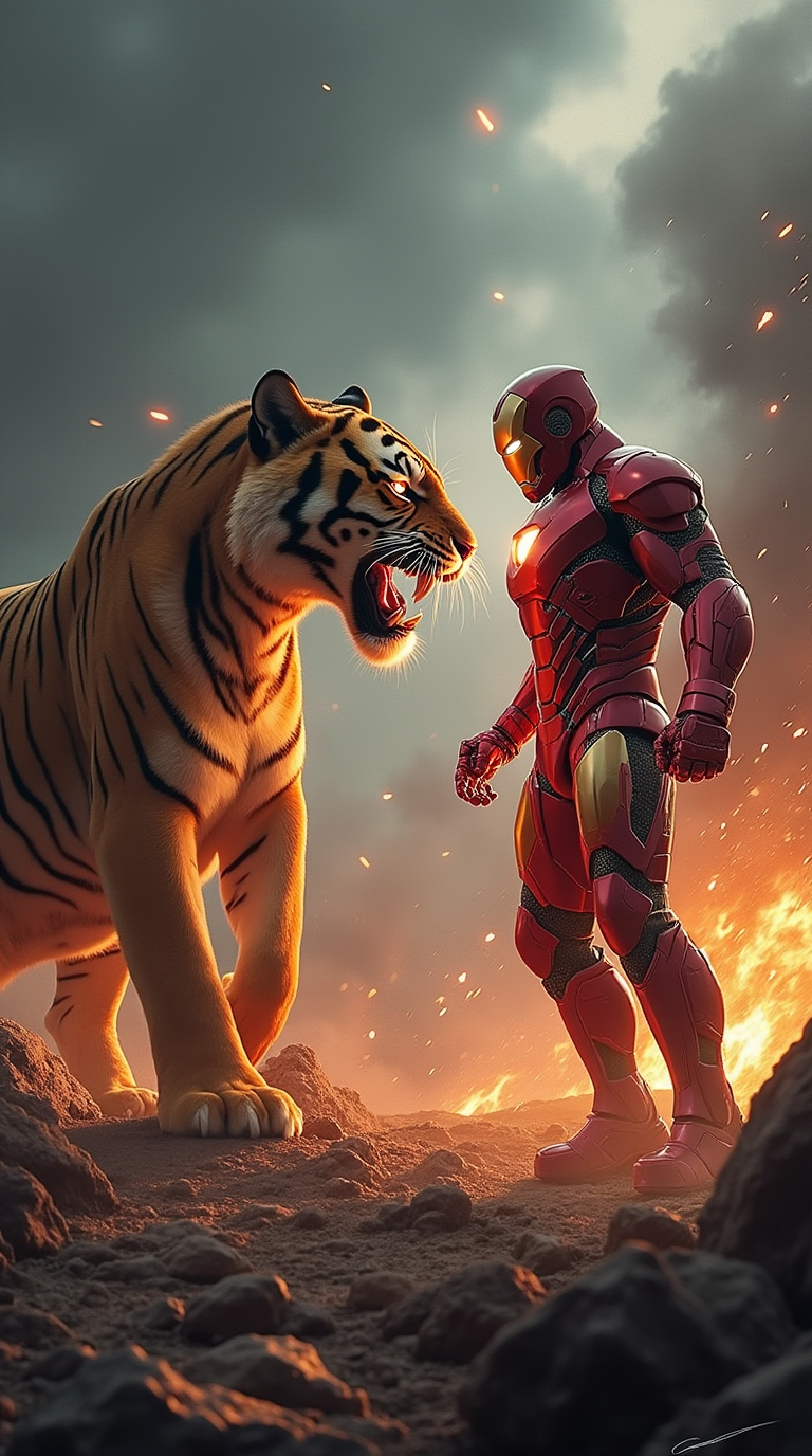 animals fusion with iron-man