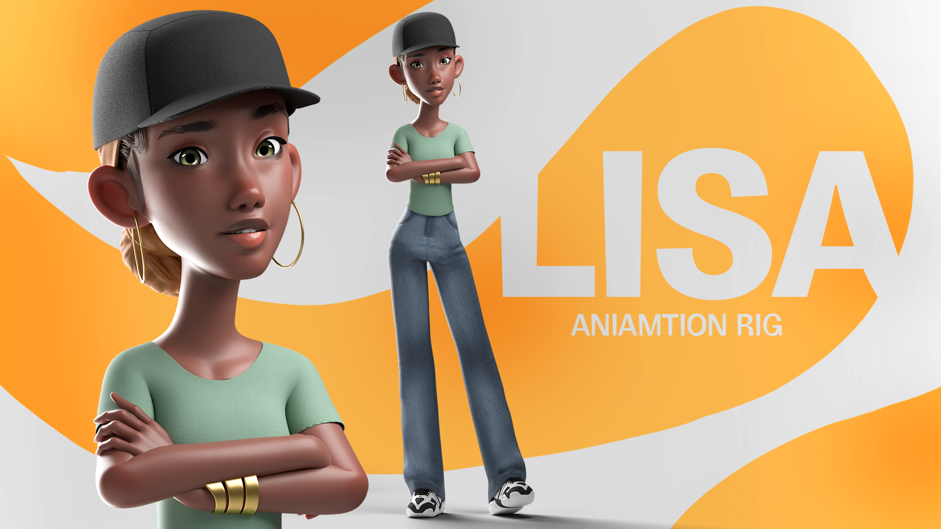 Introducing Lisa ~ Animation Rig - KennysArts